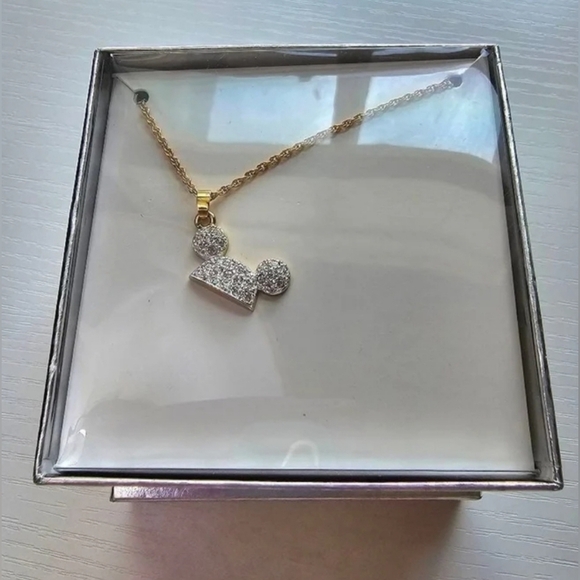 Disney | Jewelry | Disney Mickey Mouse Crystal Necklace | Poshmark